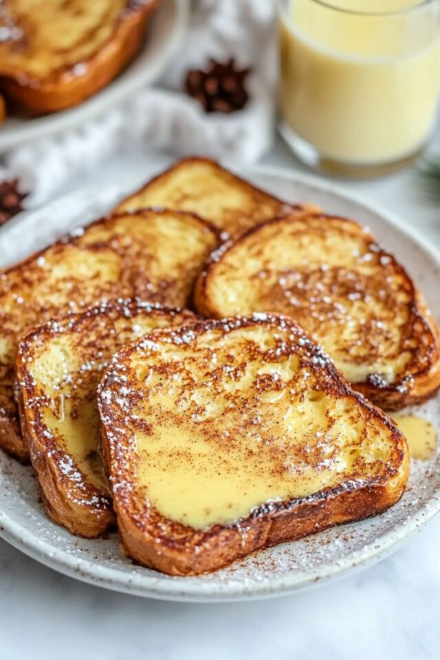 Eggnog French Toast - Thecozyweave