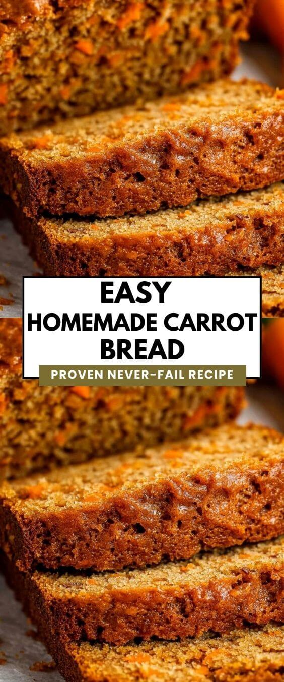 Easy Homemade Carrot Bread - Thecozyweave