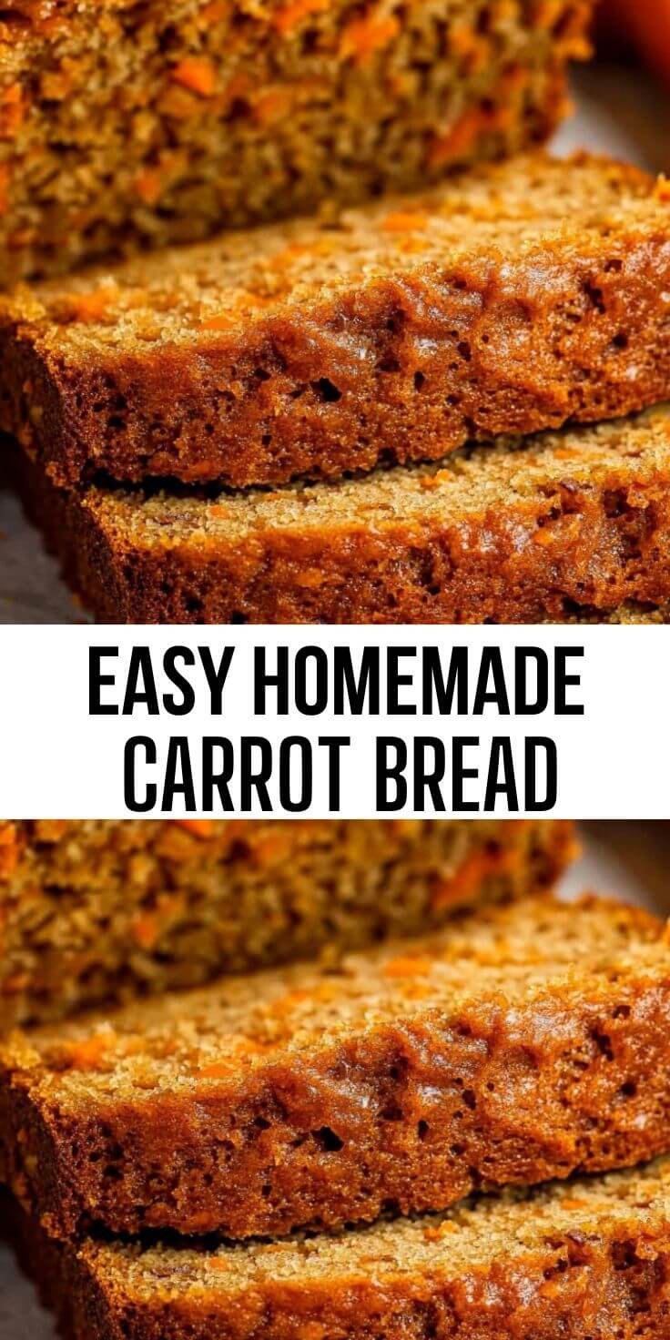 Easy Homemade Carrot Bread - Thecozyweave