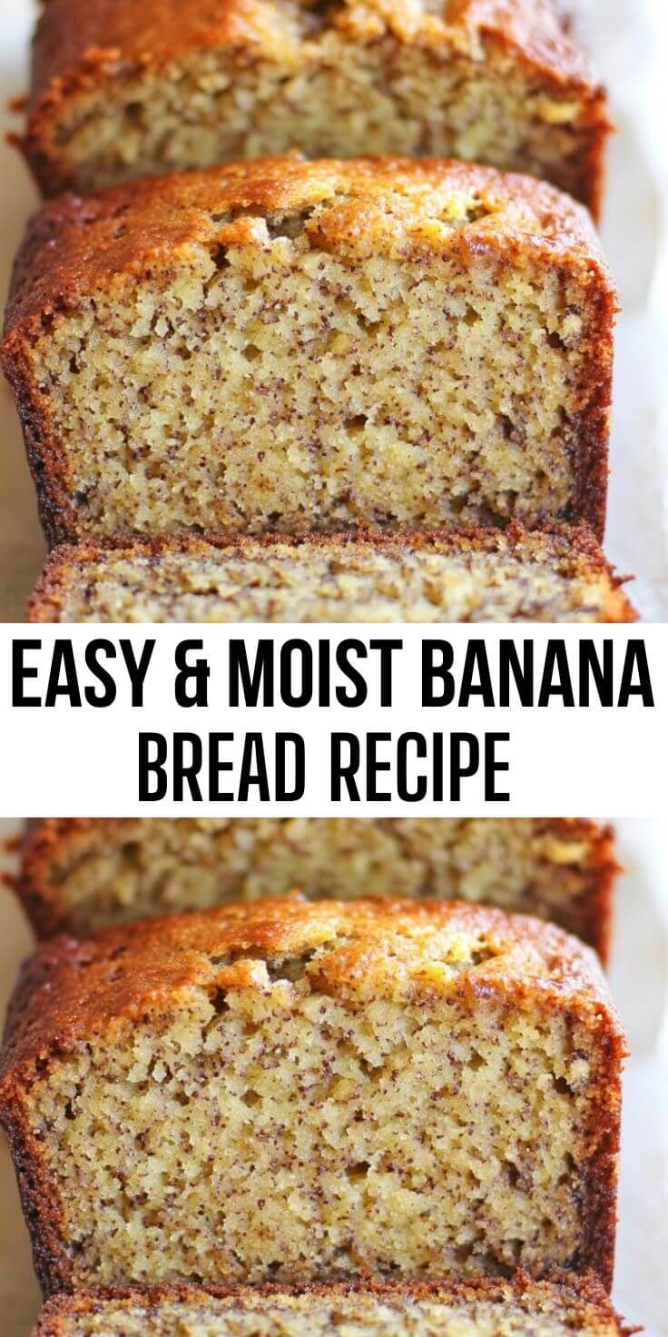 Easy Moist Banana Bread Recipe Thecozyweave