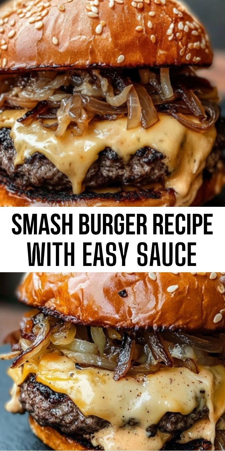 Smash Burger Recipe with Easy Sauce - Thecozyweave