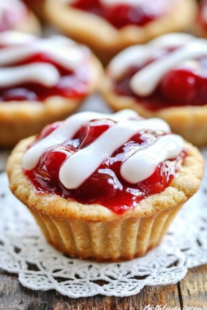 Cherry Pie Cookie Cups Recipe - Thecozyweave