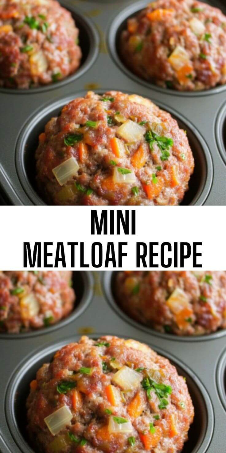 Mini Meatloaf Recipe - Thecozyweave