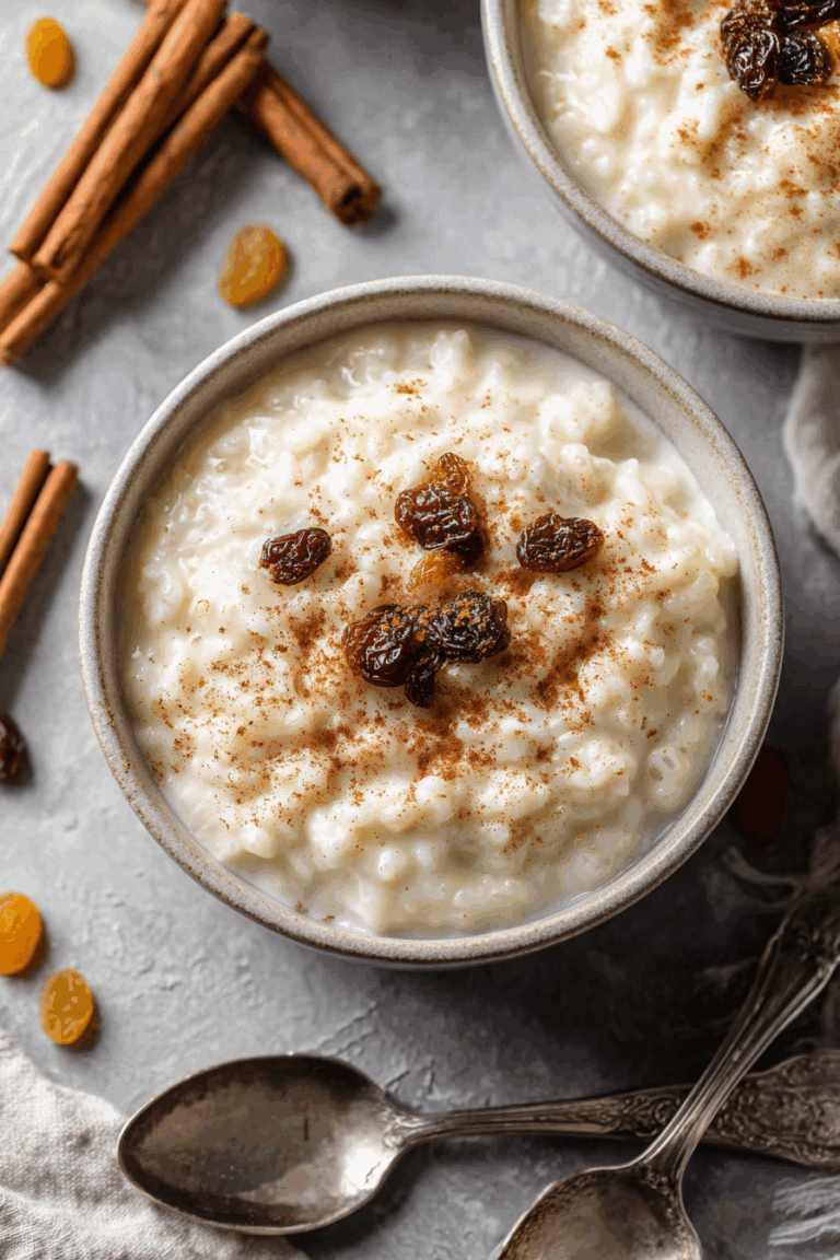 Creamy Rice Pudding - Thecozyweave