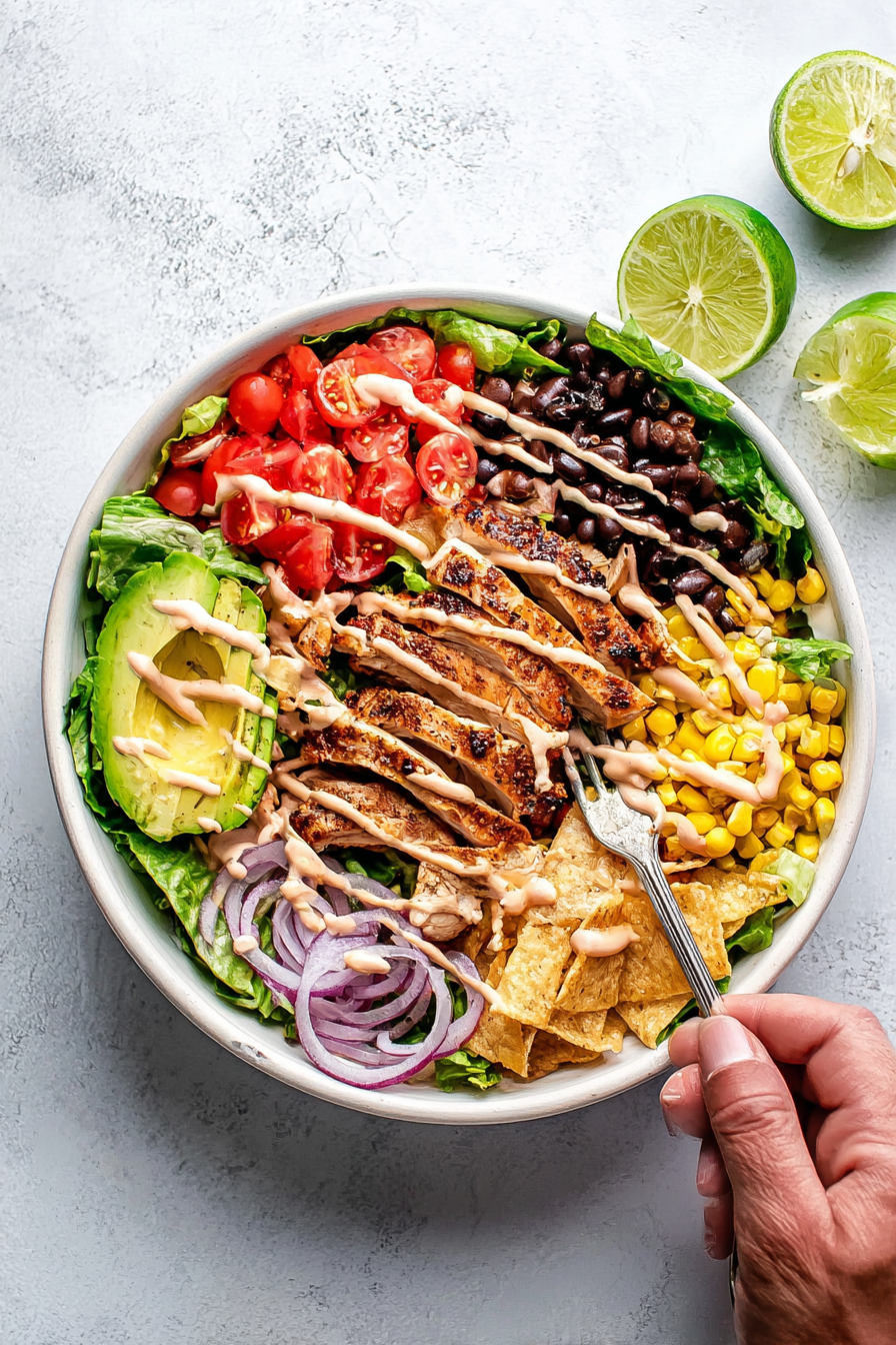 Quick Homemade Spicy Southwest Salad - Thecozyweave