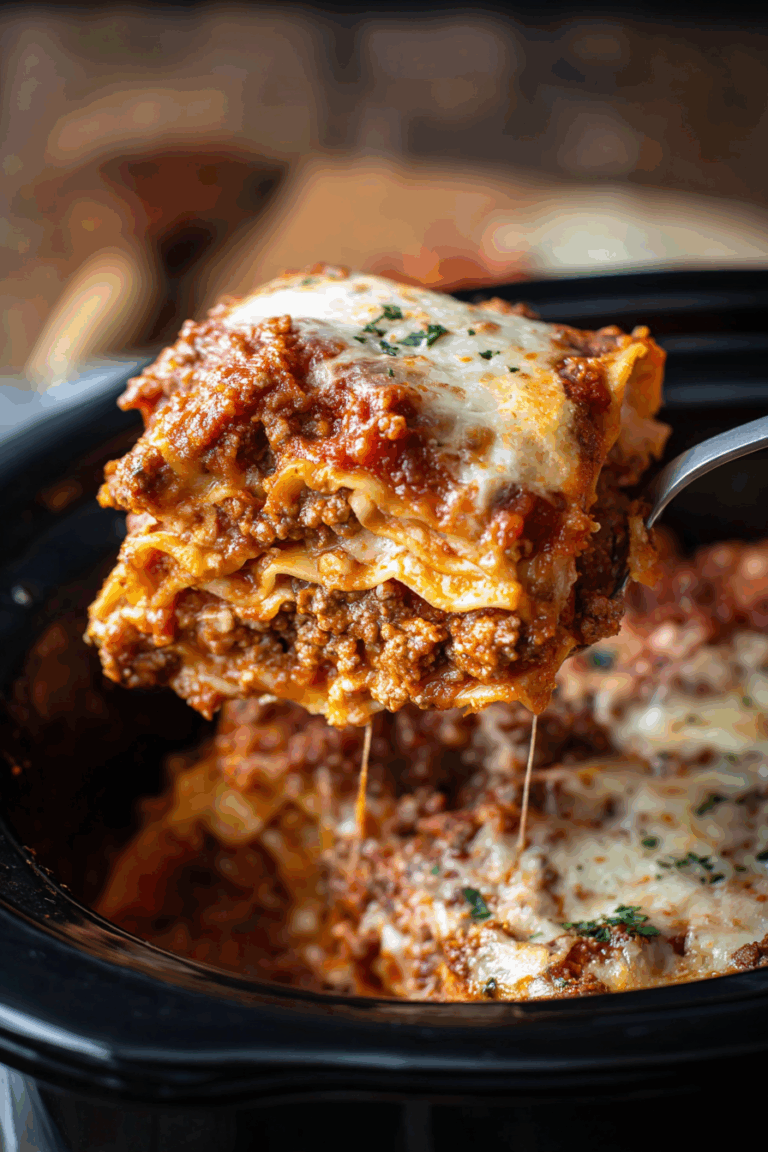 Slow Cooker Lasagna - Thecozyweave