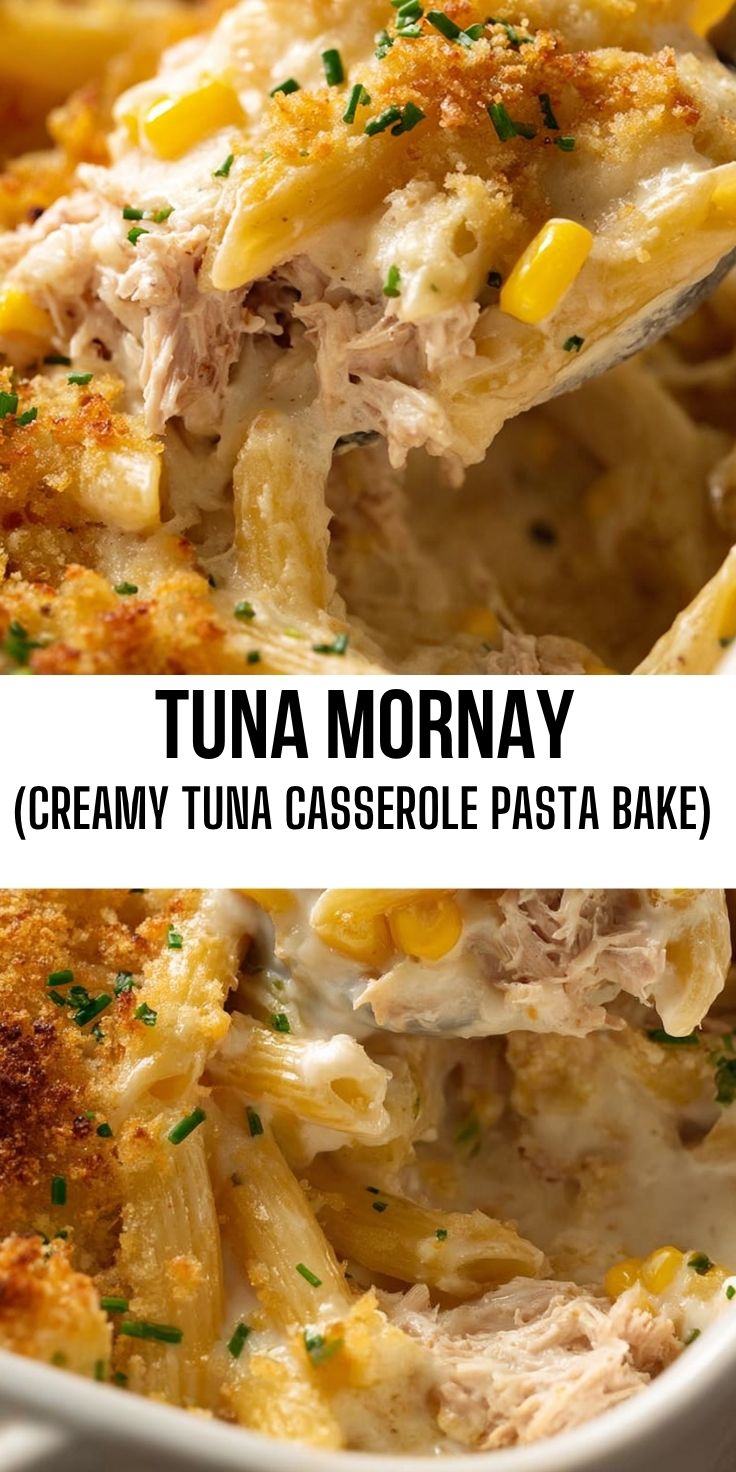 Tuna Mornay (Creamy Tuna Casserole Pasta Bake) - Thecozyweave