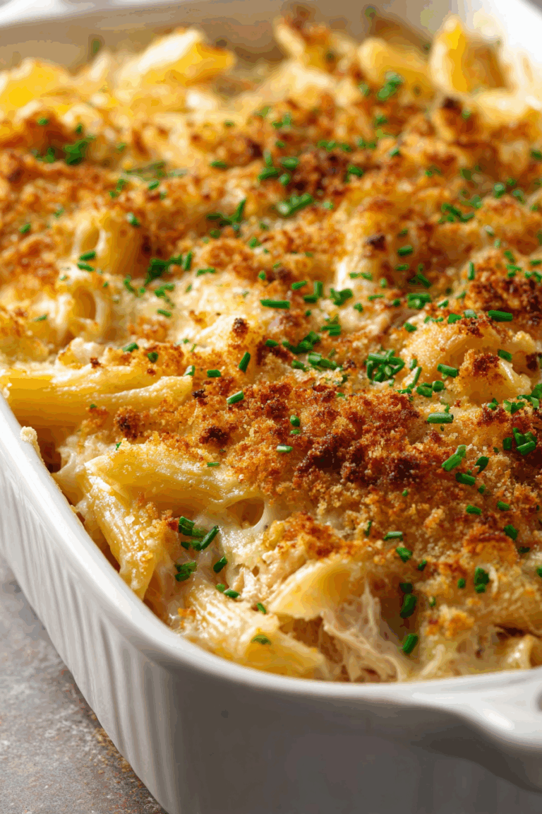Tuna Mornay (Creamy Tuna Casserole Pasta Bake) - Thecozyweave