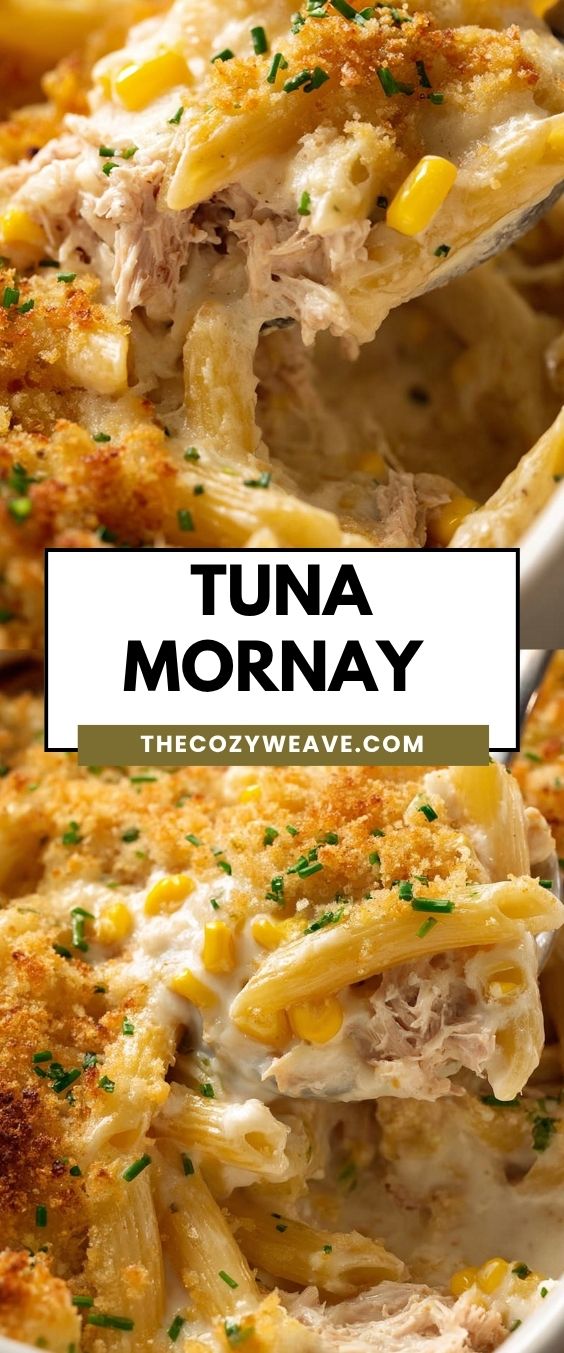 Tuna Mornay (Creamy Tuna Casserole Pasta Bake) - Thecozyweave