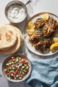 Yummy Greek Chicken Gyros with Tzatziki Recipe - Thecozyweave