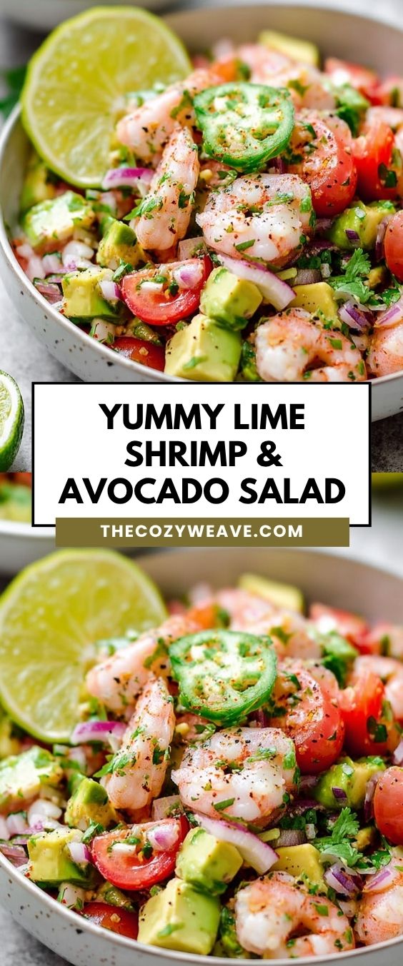 Yummy Lime Shrimp & Avocado Salad - Thecozyweave