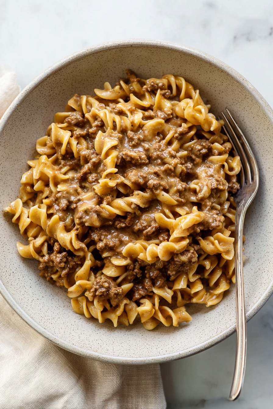 Creamy Beef and Noodles - Thecozyweave