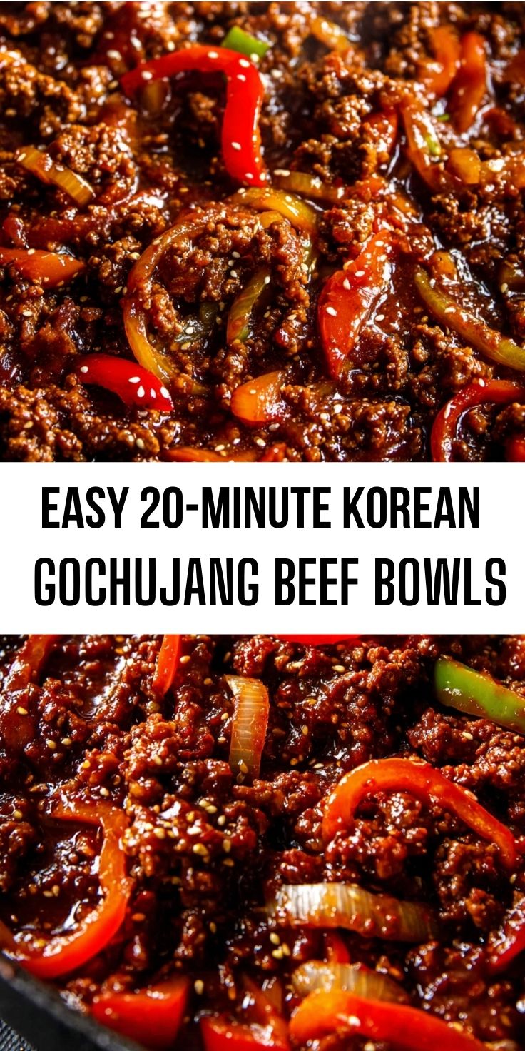 Easy 20-Minute Korean Gochujang Beef Bowls - Thecozyweave