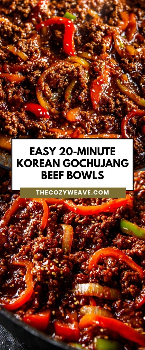 Easy 20-Minute Korean Gochujang Beef Bowls - Thecozyweave