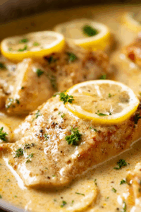Easy Baked Fish with Lemon Cream Sauce (One-Dish Meal) - Thecozyweave