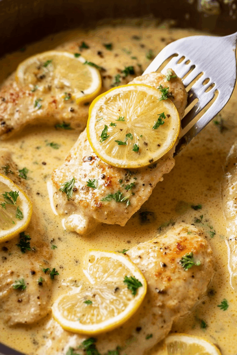 Easy Baked Fish with Lemon Cream Sauce (One-Dish Meal) - Thecozyweave
