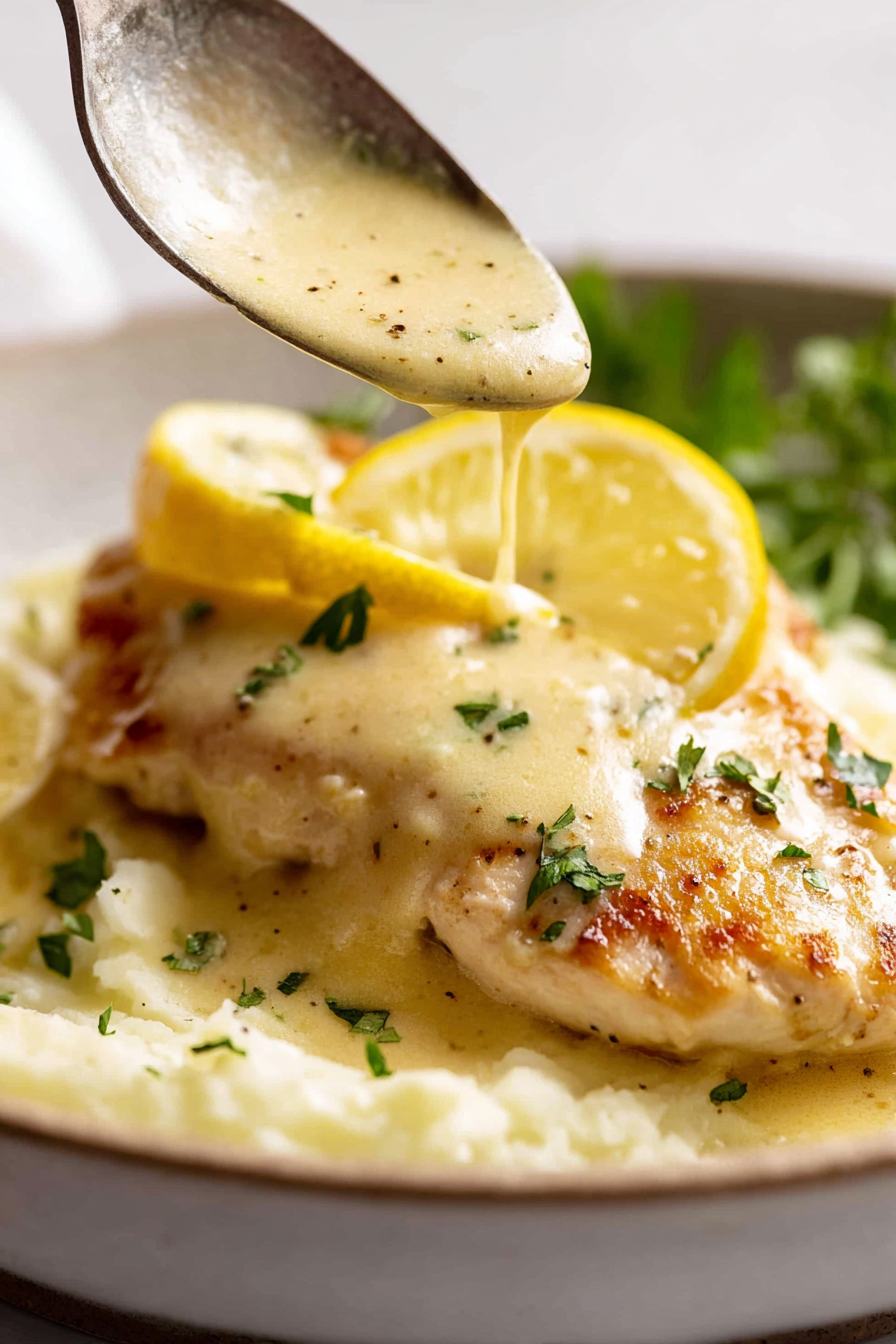 Easy Baked Fish with Lemon Cream Sauce (One-Dish Meal) - Thecozyweave