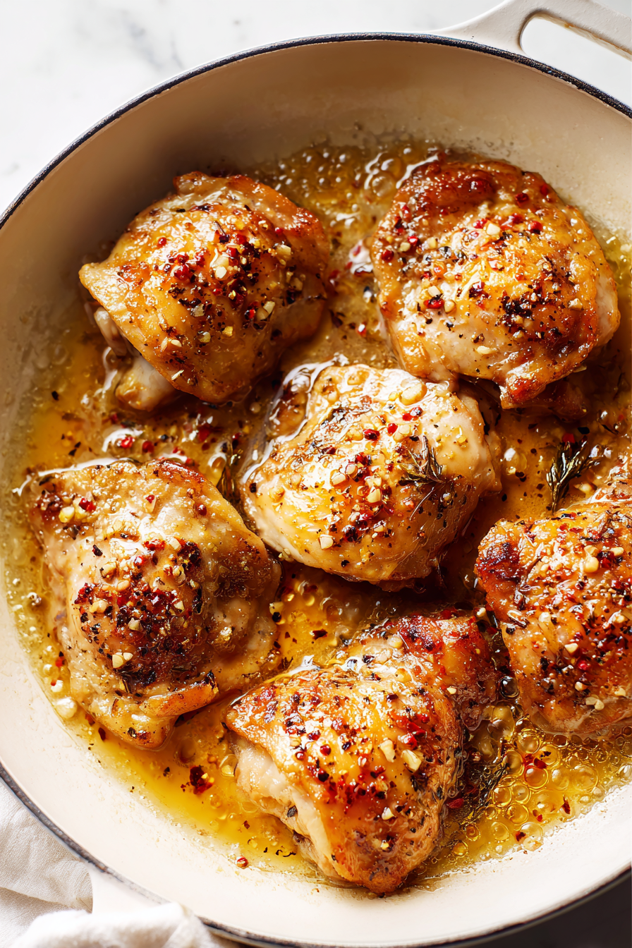 Juicy Baked Honey Garlic Chicken Thighs Recipe - Thecozyweave