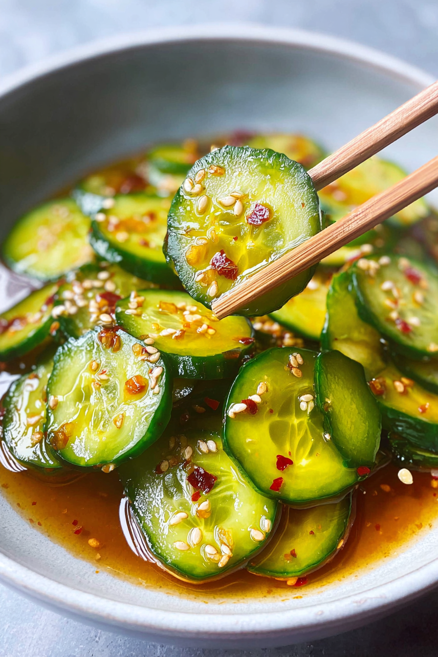 Fast Easy Asian Cucumber Salad - Thecozyweave