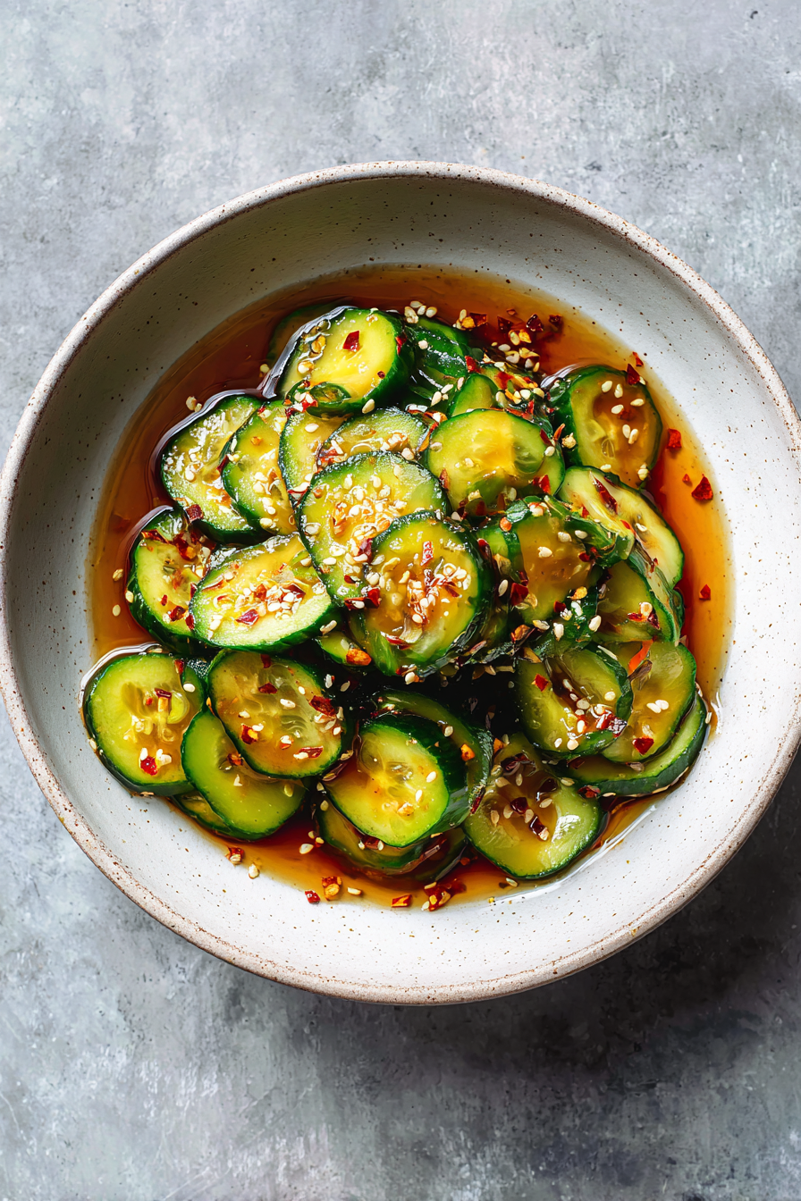 Fast Easy Asian Cucumber Salad - Thecozyweave